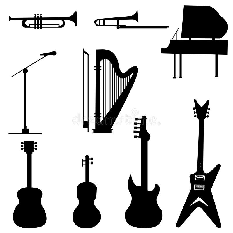 Collection of Musician and Music Object Vector Stock Vector ...