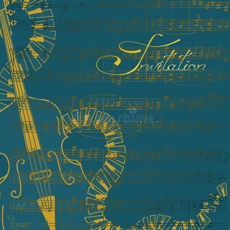 Classical music stock vector. Illustration of invitation - 36061551