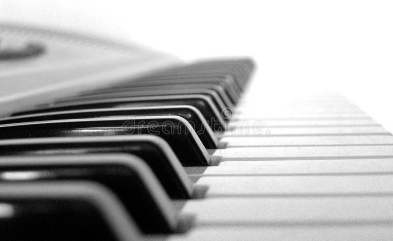 Music Keyboard with Grunge Notes Stock Photo - Image of background ...