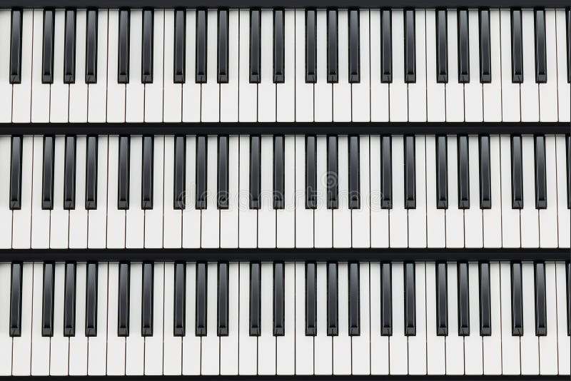 Music Keyboard Top View Background. Concept Banner Stock Photo - Image ...