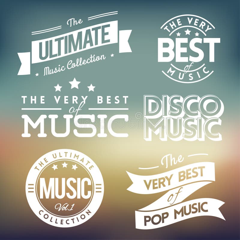 Set of Vector Music Logo, Icons and Design Elements Stock Vector ...