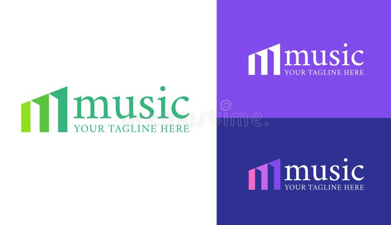 Music Lettering Logo. Letter M Music Logo Design. M Letter Logo Design ...