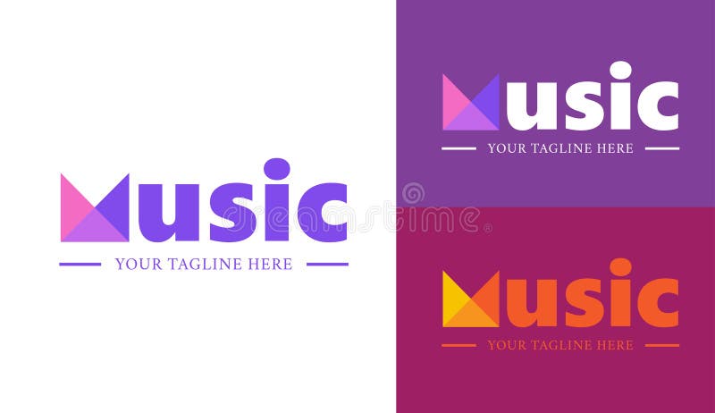 Music Lettering Logo. Letter M Music Logo Design. M Letter Logo Design ...