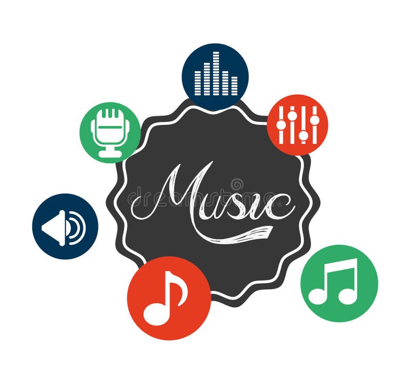 Music lifestyle design stock vector. Illustration of microphone - 63090857