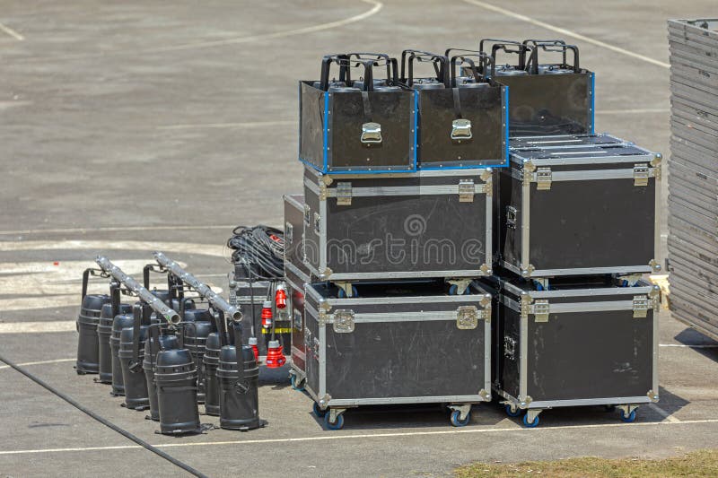 Music Light Stage Equipment Stock Photo - Image of light, field: 337808424