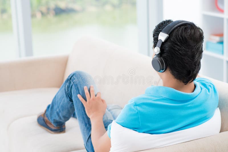 Music listener stock image. Image of alone, comfortable - 30631151