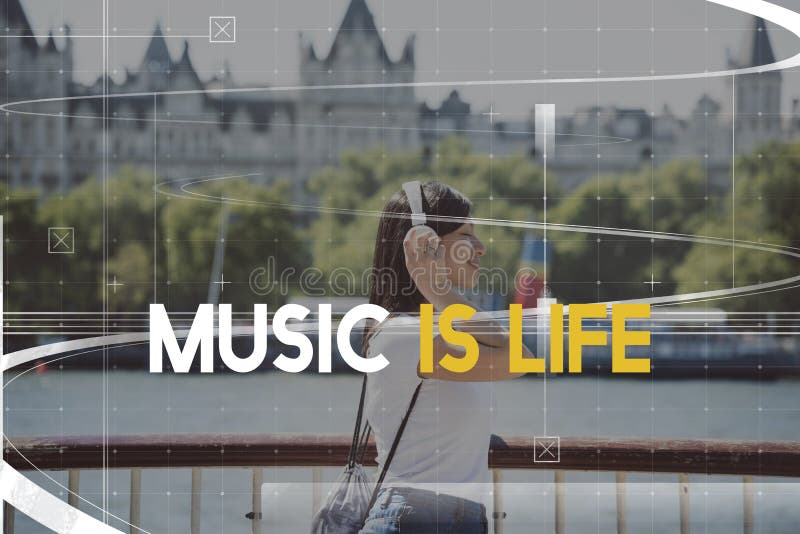 Music Listening Sound Audio Hobby Expression Stock Image - Image of ...