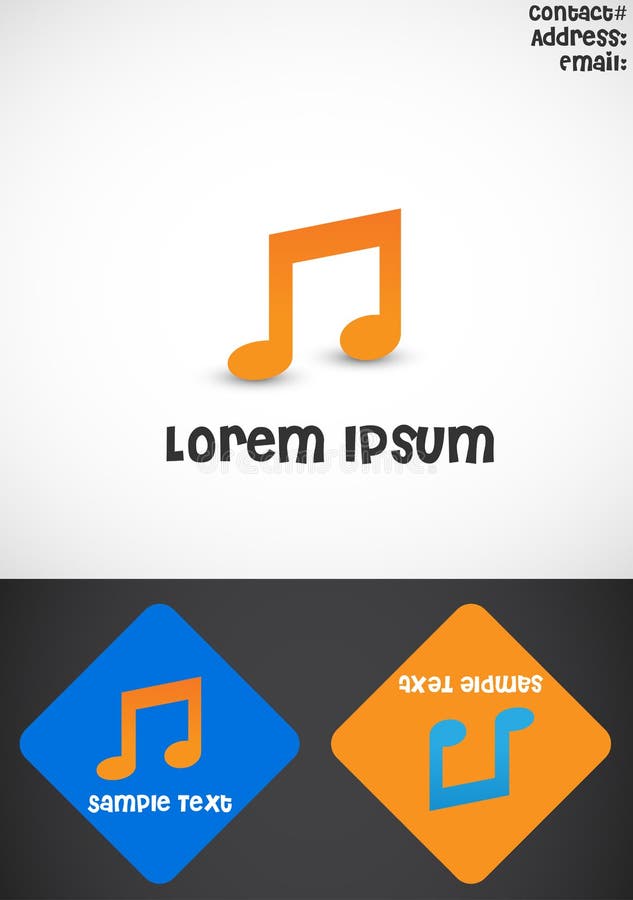 Music logo stock vector. Illustration of design, audionic - 22531968