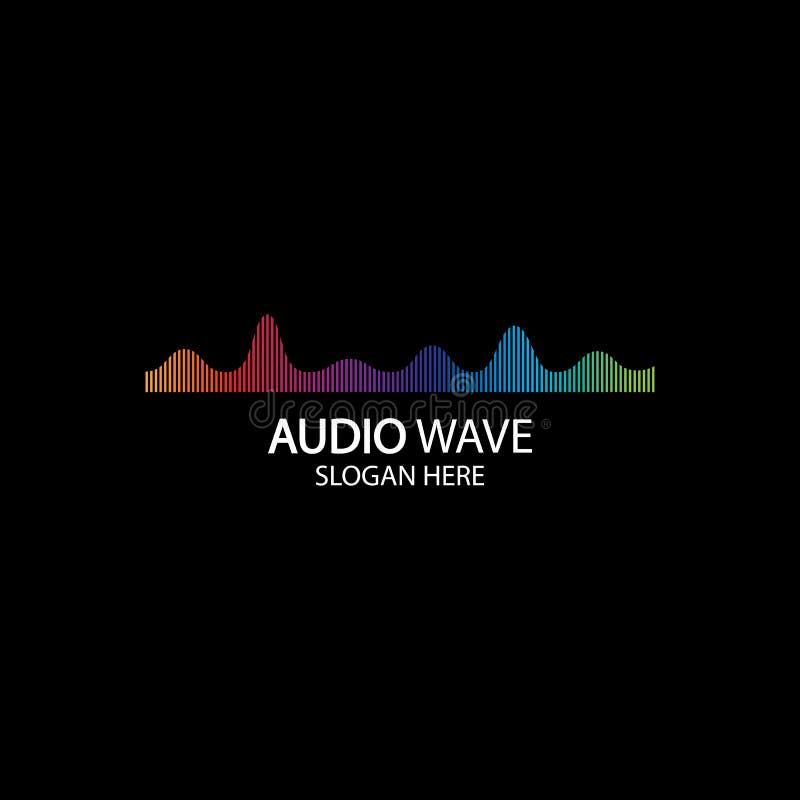 Music Logo Concept Sound Wave, Audio Technology, Abstract Shape Stock ...