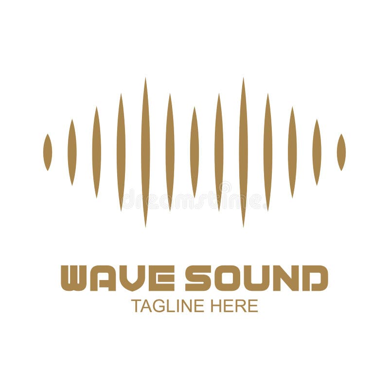 Music Logo Concept Sound Wave, Audio Technology, Abstract Shape Stock ...