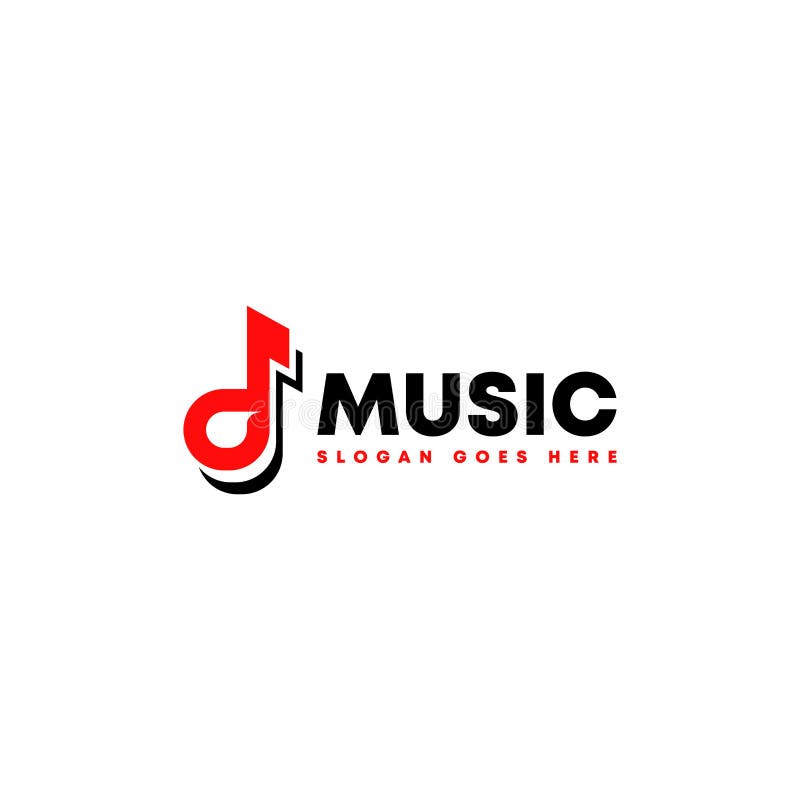 Music Logo Design Concept Vector Stock Illustration - Illustration of ...