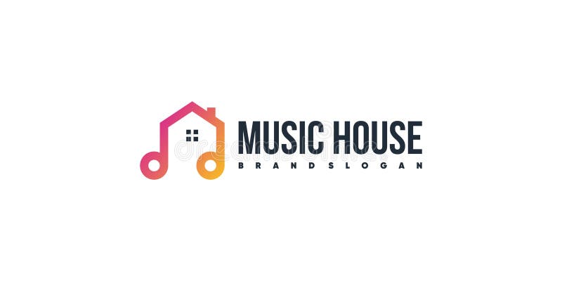 Music Logo Design with Creative Element House Concept Premium Vector Stock Vector - Illustration ...