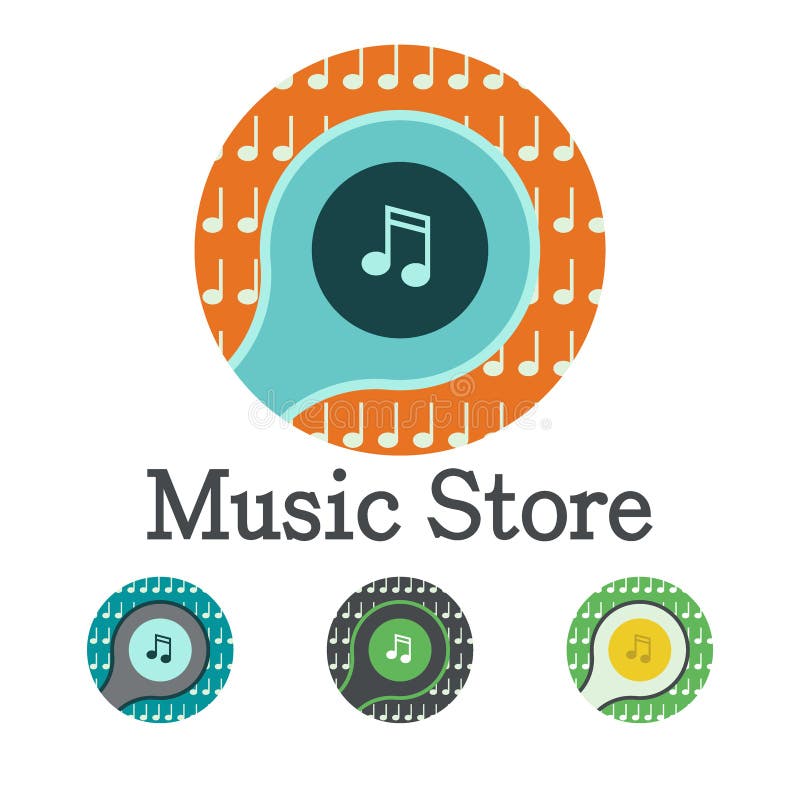 Music logo icon stock illustration. Illustration of people - 57399198