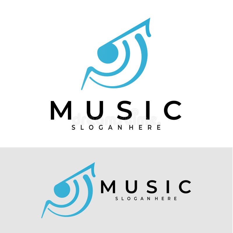 Music Logo Vector Design Template Stock Vector - Illustration of design ...