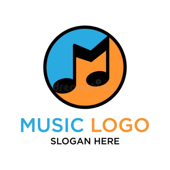 Music Logo Vector Design Template Stock Illustration - Illustration of ...