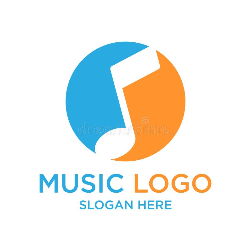 Music Logo Vector Design Template Stock Illustration - Illustration of ...