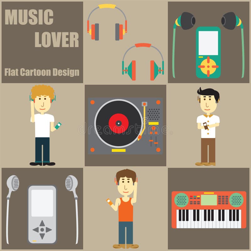 Music Lover Stock Illustrations – 2,934 Music Lover Stock Illustrations ...