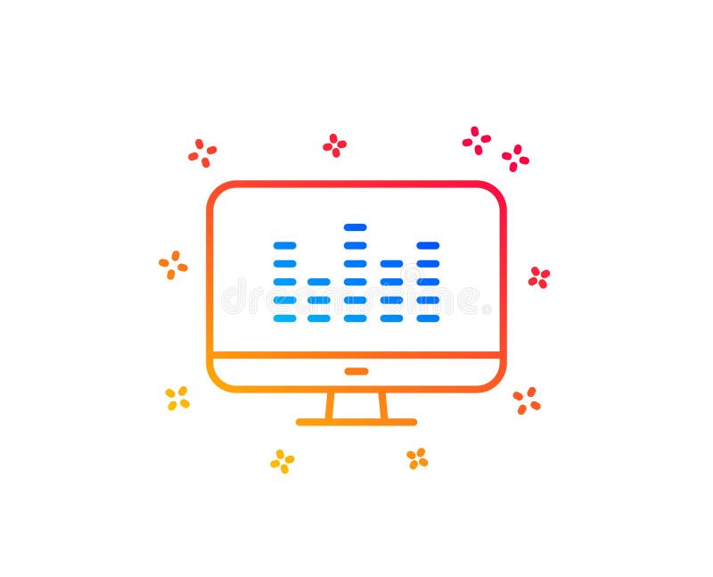 Music Making Line Icon. DJ App Sign. Vector Stock Vector - Illustration ...