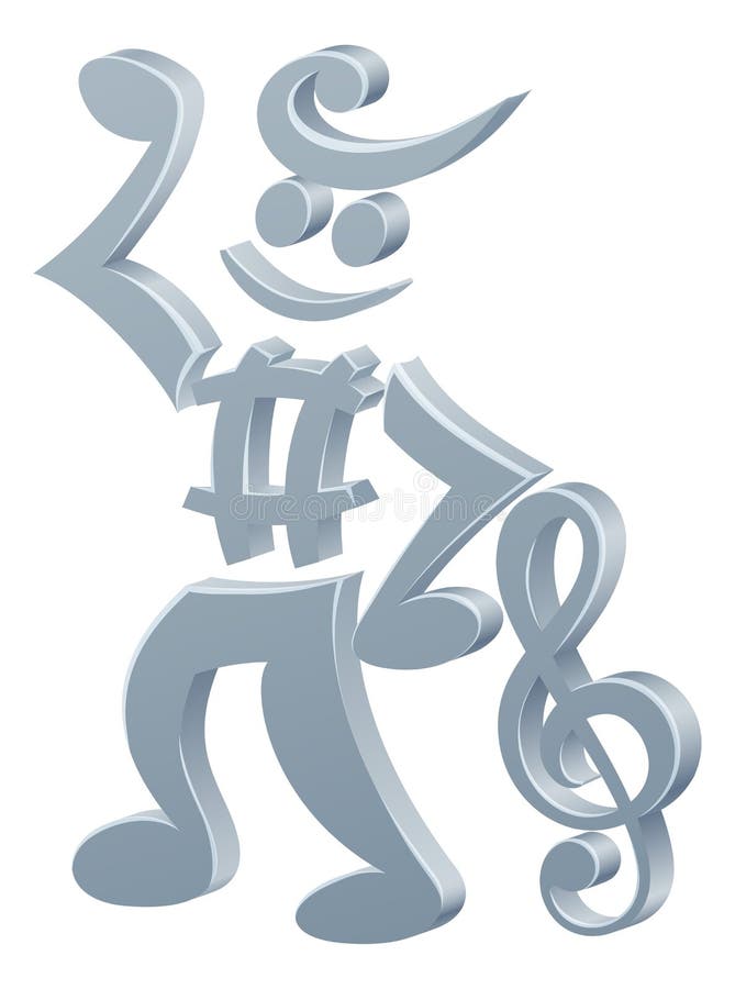 Music Mascot stock vector. Illustration of note, logo - 84212160