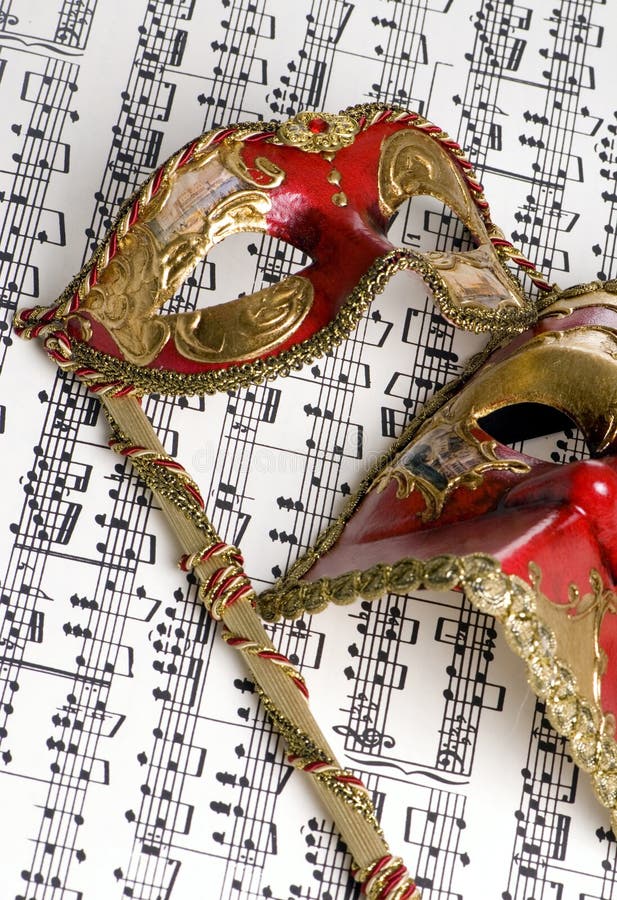 Music Mask 1 stock photo. Image of paper, painted, aged - 1696898