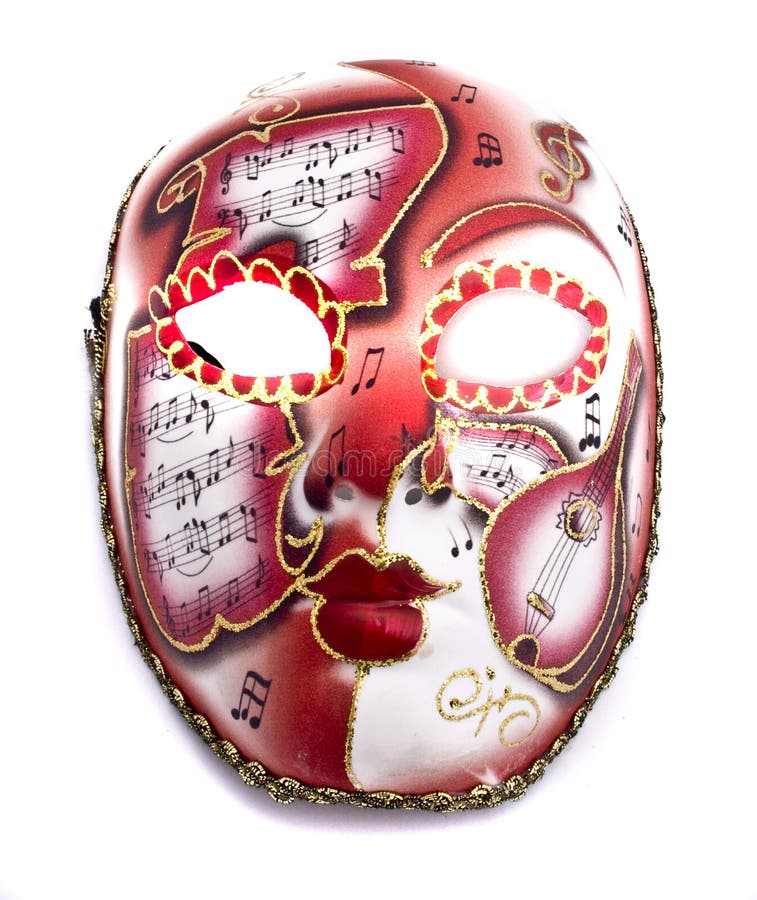 Music Mask 1 stock photo. Image of paper, painted, aged - 1696898