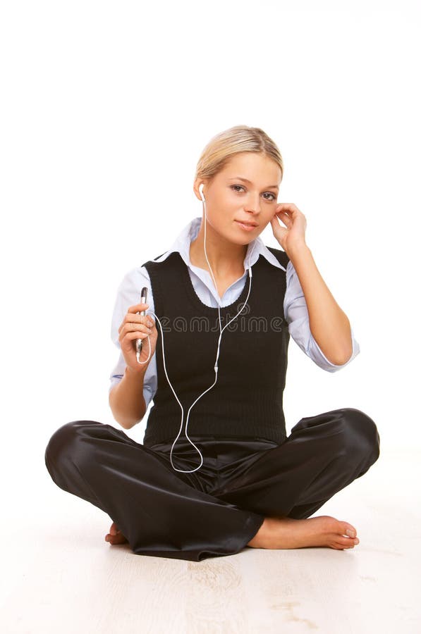 Music and me stock image. Image of listen, body, fresh - 4988605