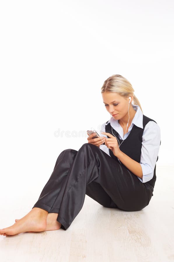 Music and me stock image. Image of healthy, portrait, blond - 4988607