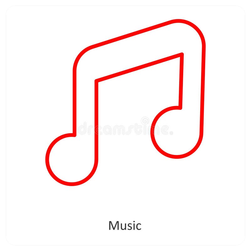 Music and Melody Icon Concept Stock Vector - Illustration of design ...