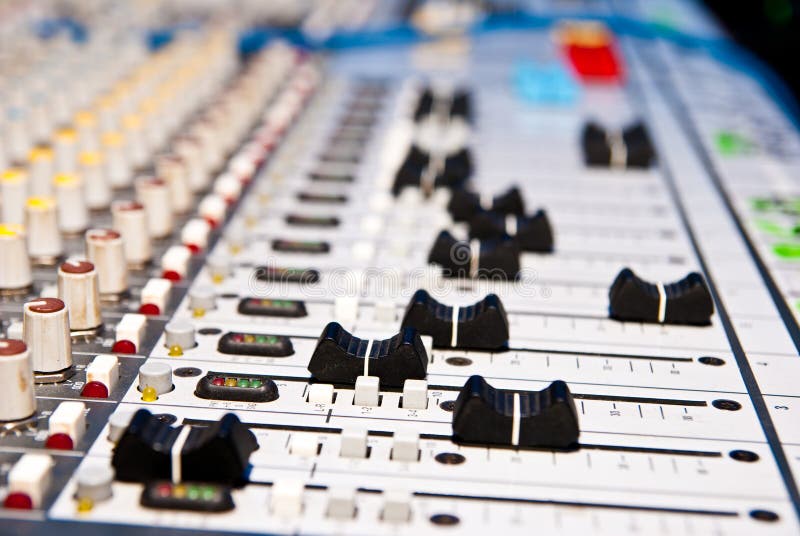 Digital Mixer Faders stock photo. Image of mixingdesk, fader - 868746