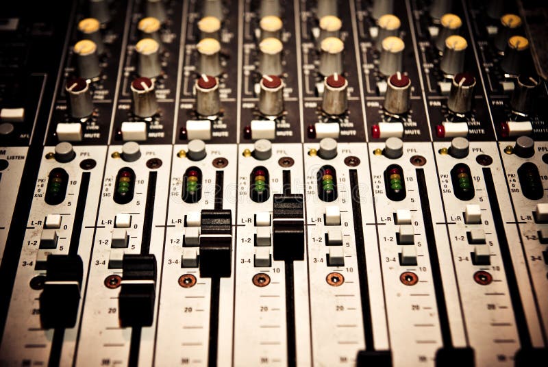 Music mixer stock image. Image of instrument, panel, mixer - 26388149