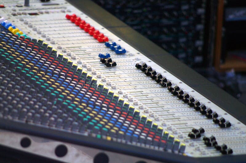 Music mixer stock image. Image of discjockey, sound, professional ...
