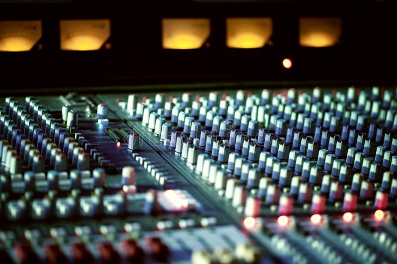 Music Mixer Mastering Sound Stock Image - Image of level, club: 91444399