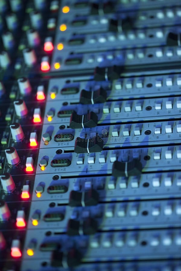 Music Mixer Mastering Sound Stock Image - Image of level, club: 91444399