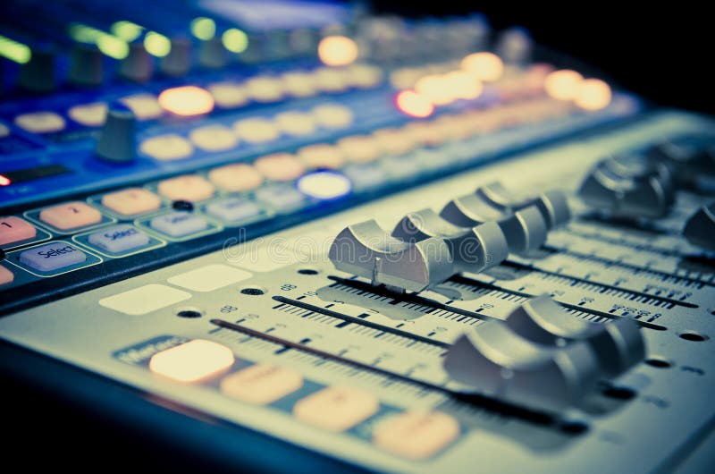 Music mixer stock photo. Image of broadcast, digital - 45977744