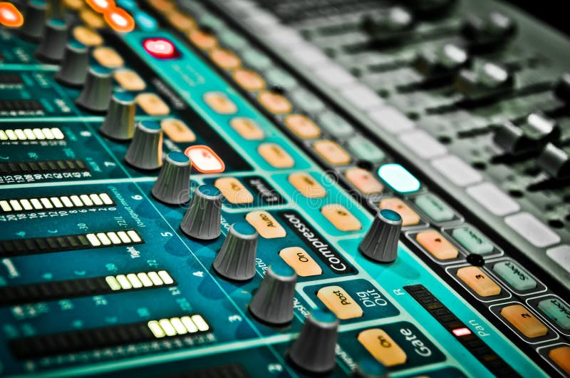 Music mixer stock photo. Image of digital, media, line - 45977796