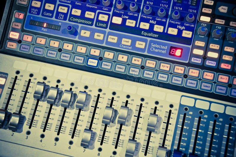 Music mixer stock illustration. Illustration of control - 45977823