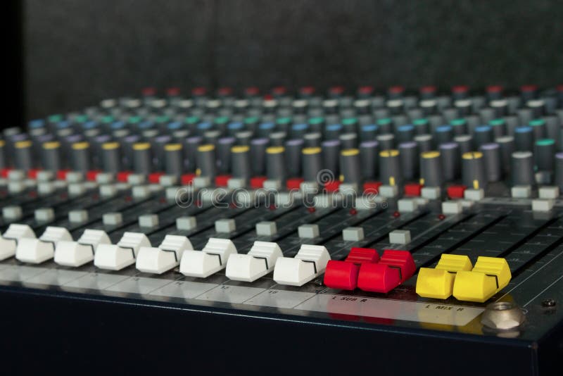 Music Mixing desk stock image. Image of desk, concert - 44864835