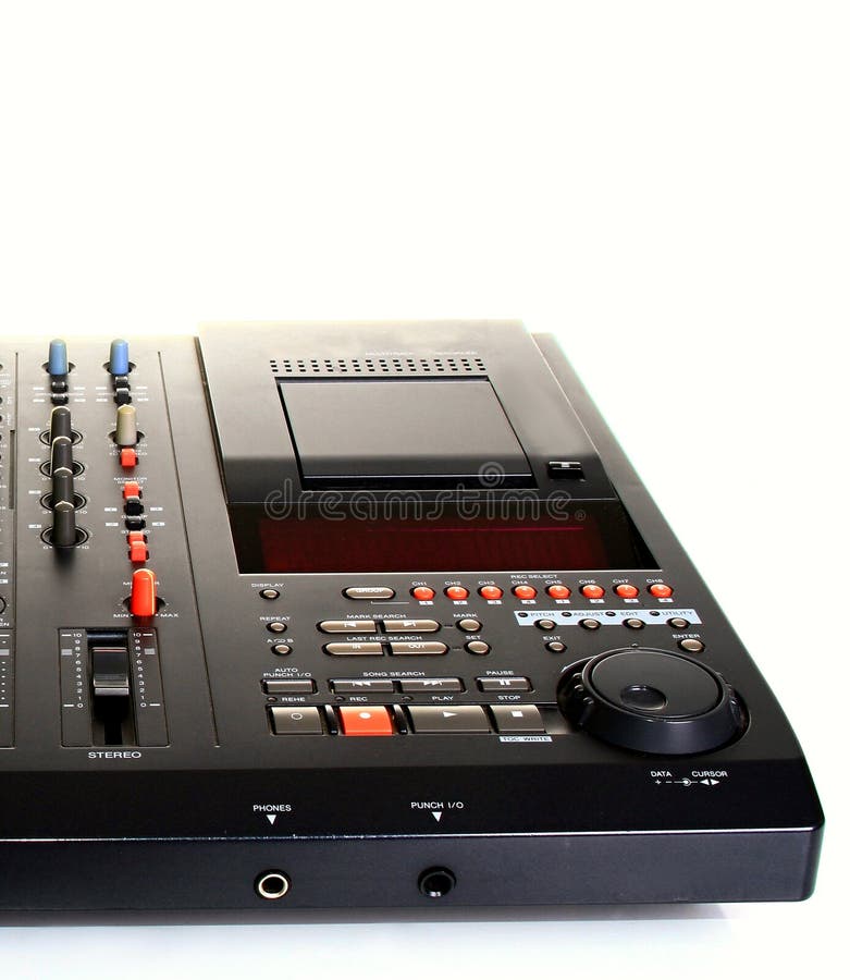 Music Mixing Desk in a Recording Studio with Digital Control Panel ...