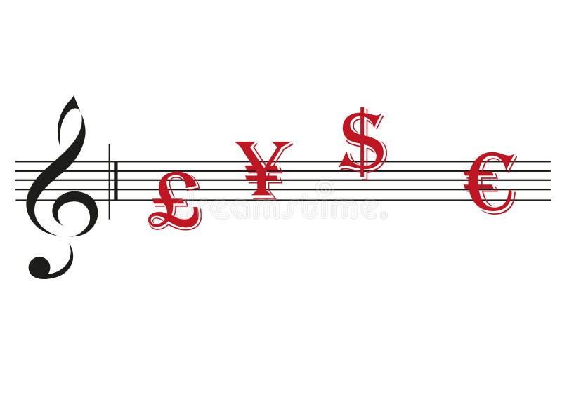 Music Notes Money Stock Illustrations – 195 Music Notes Money Stock ...