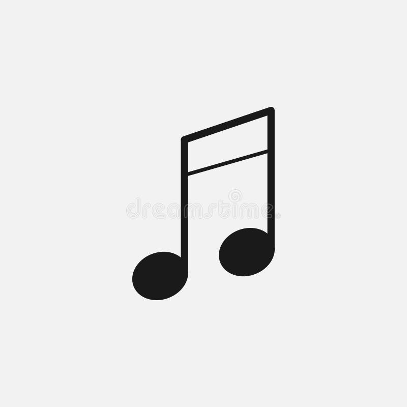 Music Note Vector Icon Symbol for Website and Mobile App Stock Vector ...