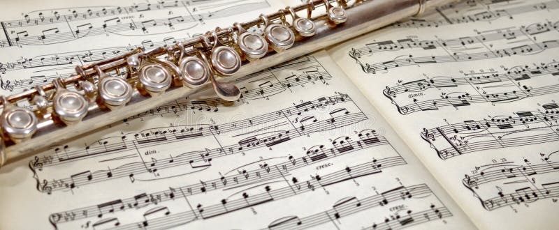 Music stock photo. Image of music, flute, classic, note - 50752130