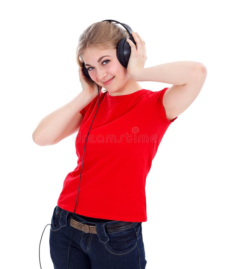 Girl and music stock image. Image of student, adult, caucasian - 31686407