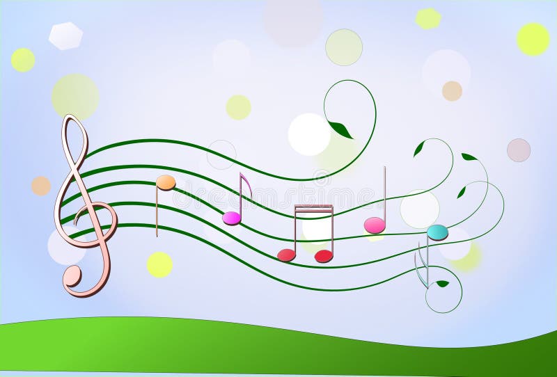 Music and nature stock illustration. Illustration of vinyl - 11028125