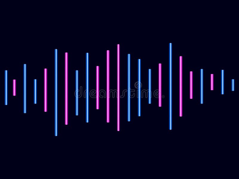 Music Neon Equalizer. Vector Stock Illustration for Poster Stock Vector ...