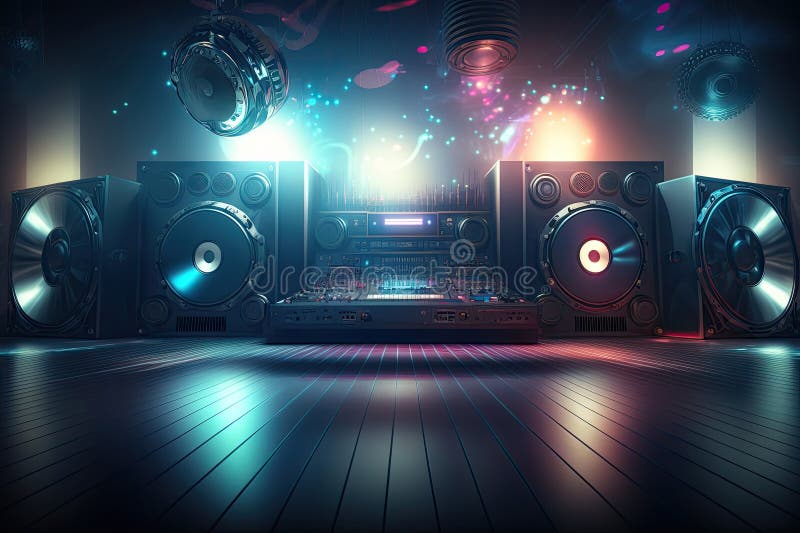 Night Club Music Background. Illustration AI Generative Stock ...
