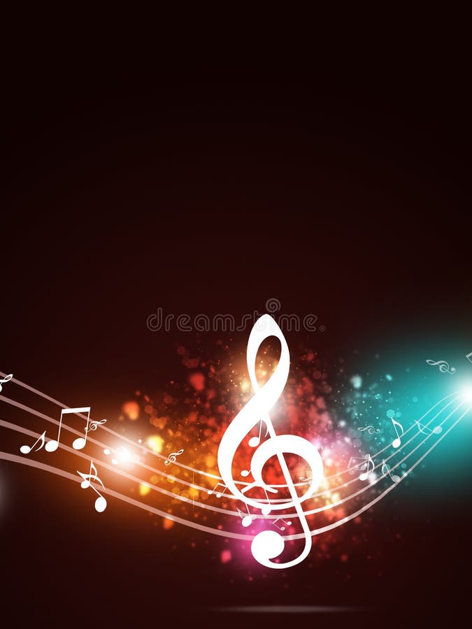 Funky Multicolor Music Notes Stock Illustration - Illustration of funky ...