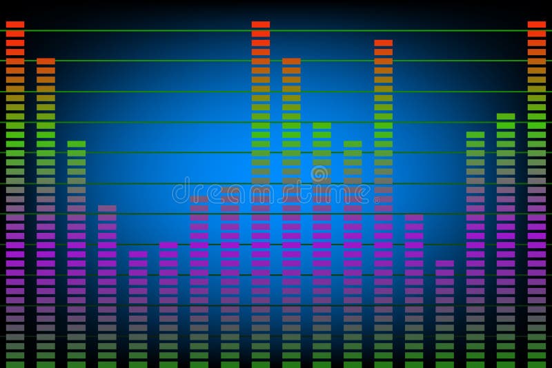 Music levels concept. stock illustration. Illustration of recording ...