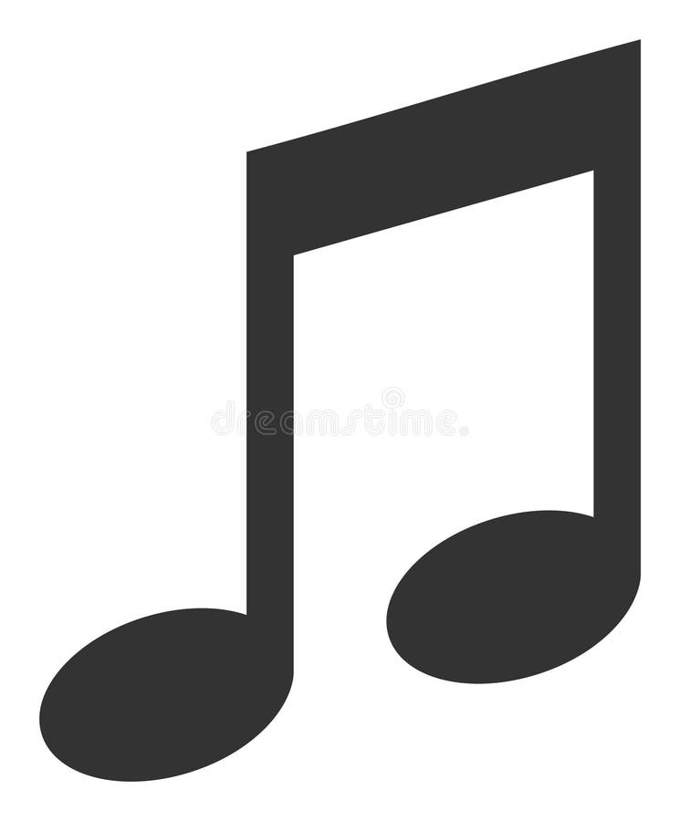 Music Notation Raster Icon Flat Illustration Stock Illustration ...