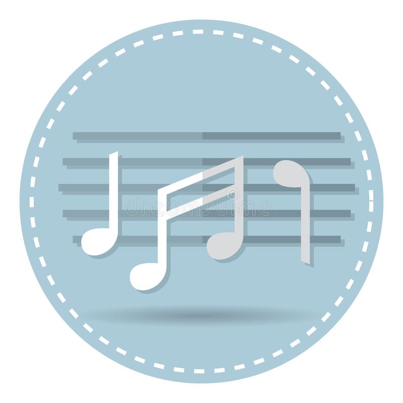 Music Notations. Vector Illustration Decorative Design Stock Vector ...