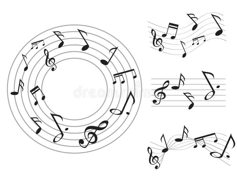 Shamrock musical notes stock illustration. Illustration of decorative ...